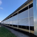 Roll Up Dairy Barn Curtains | AKA Livestock Curtains