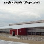 Roll Up Dairy Barn Curtains | AKA Livestock Curtains