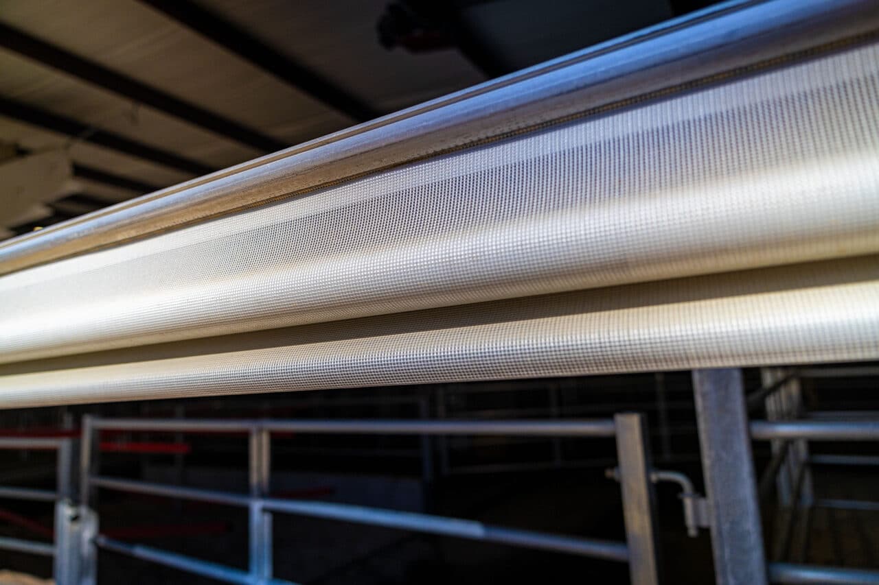 Roll Up Dairy Barn Curtains | AKA Livestock Curtains