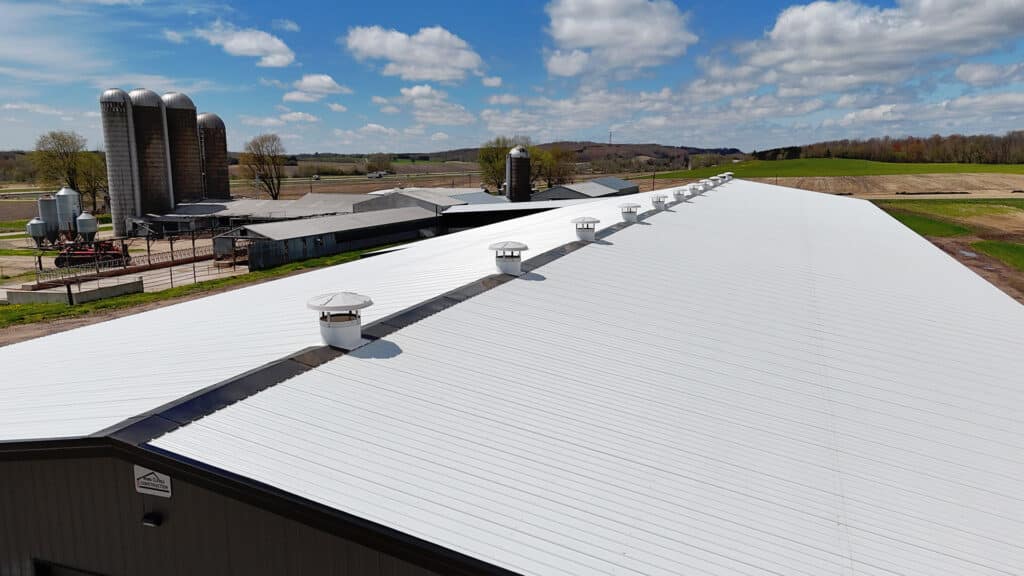 Revolutionary Round Barn Chimney Roof Vents